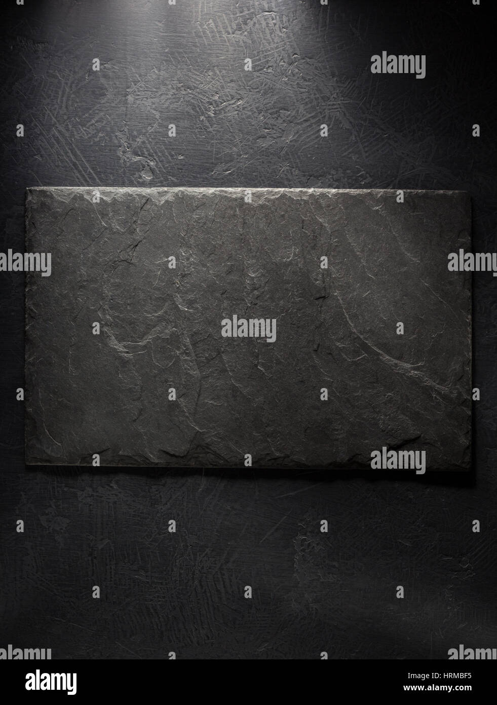 slate signboard at black background texture Stock Photo - Alamy