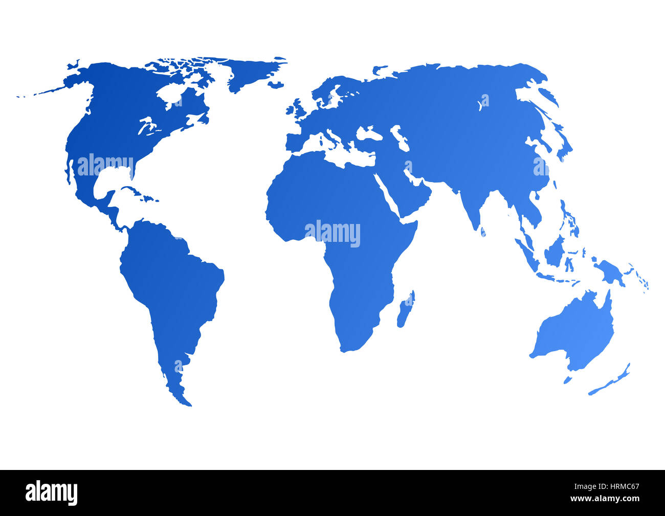 blue world map Stock Photo - Alamy