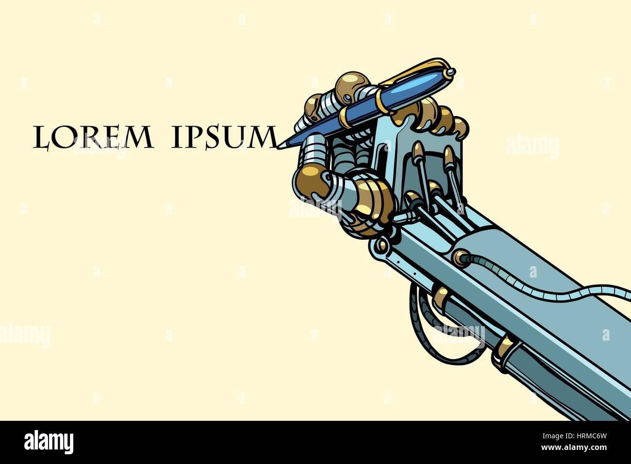 Close up of a robot Stock Vector Images - Alamy