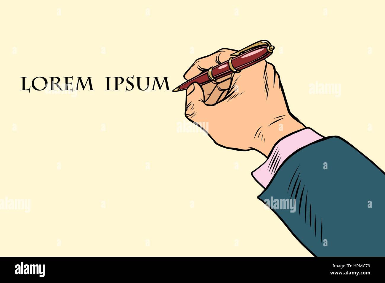 Business cartoon people holding signs hi-res stock photography and ...