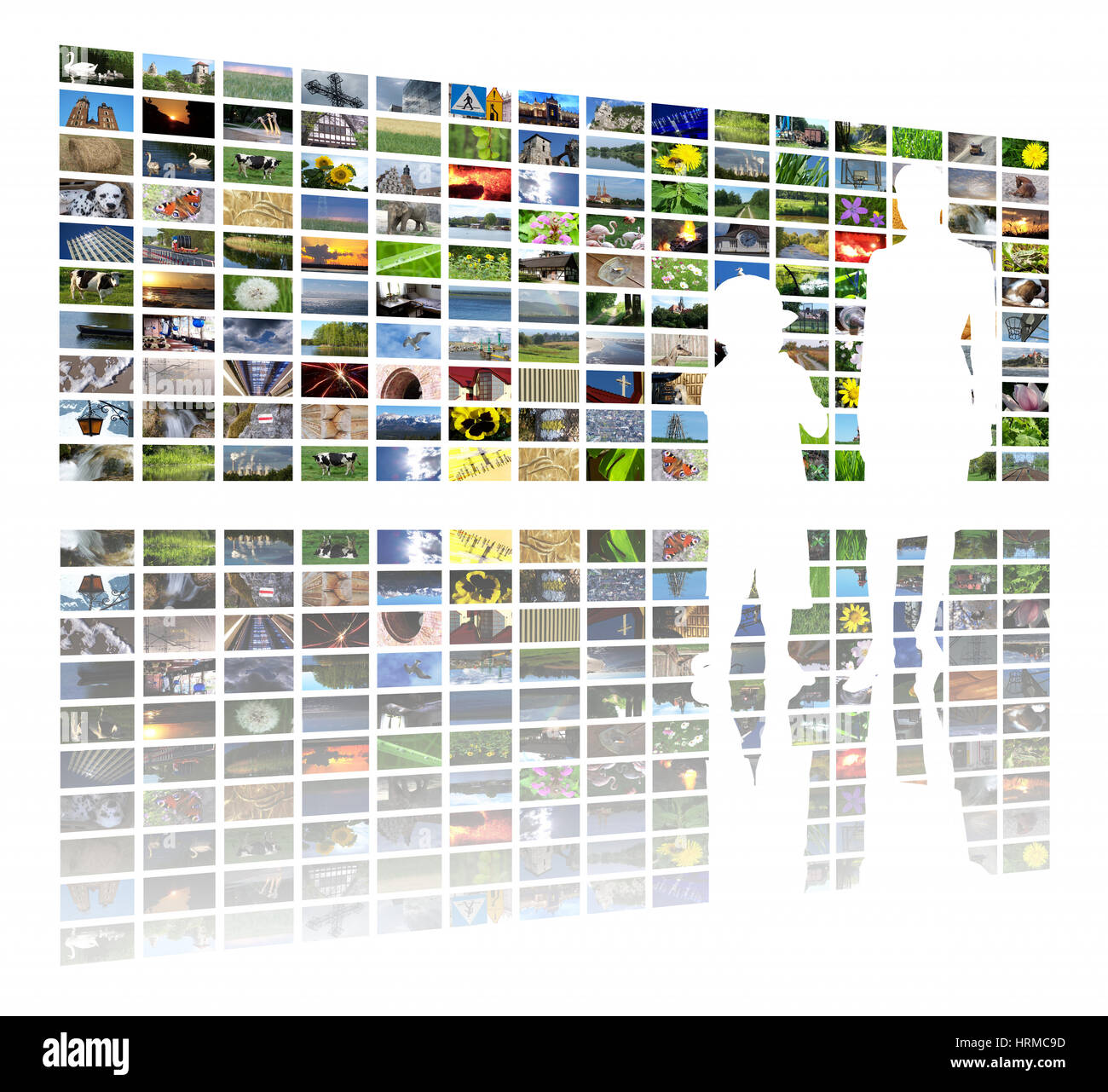 Huge screen business Cut Out Stock Images & Pictures - Alamy