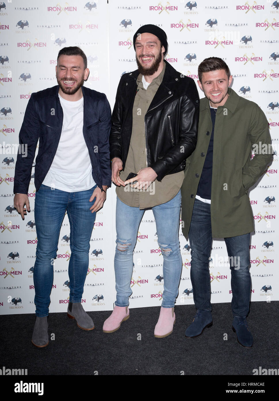 (left to right) Robert Snodgrass, Andy Carroll and Aaron Cresswell ...