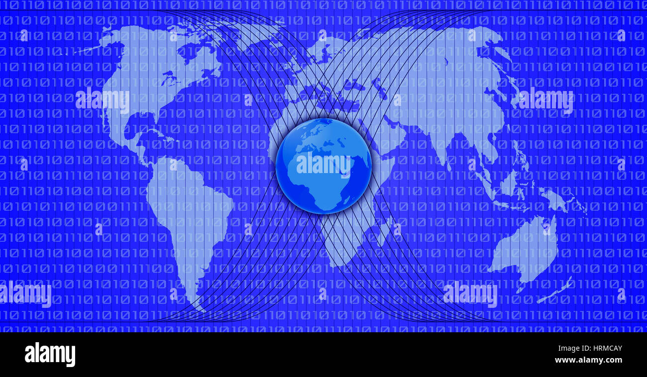 blue world map Stock Photo - Alamy