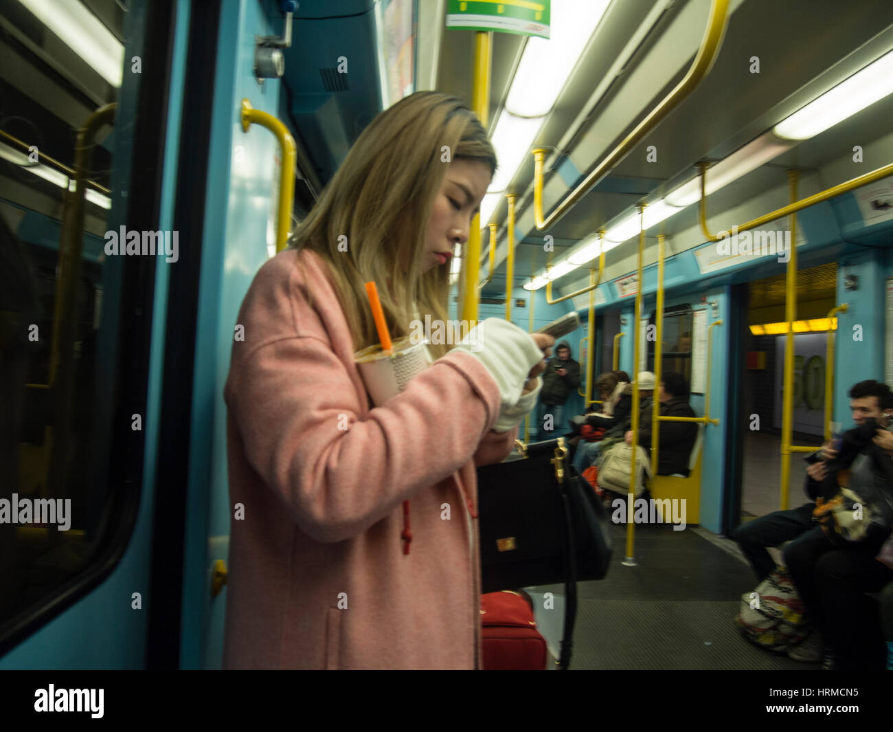 Milano subway transport Stock Photo - Alamy