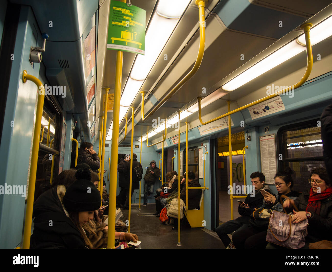 Milano subway transport Stock Photo - Alamy