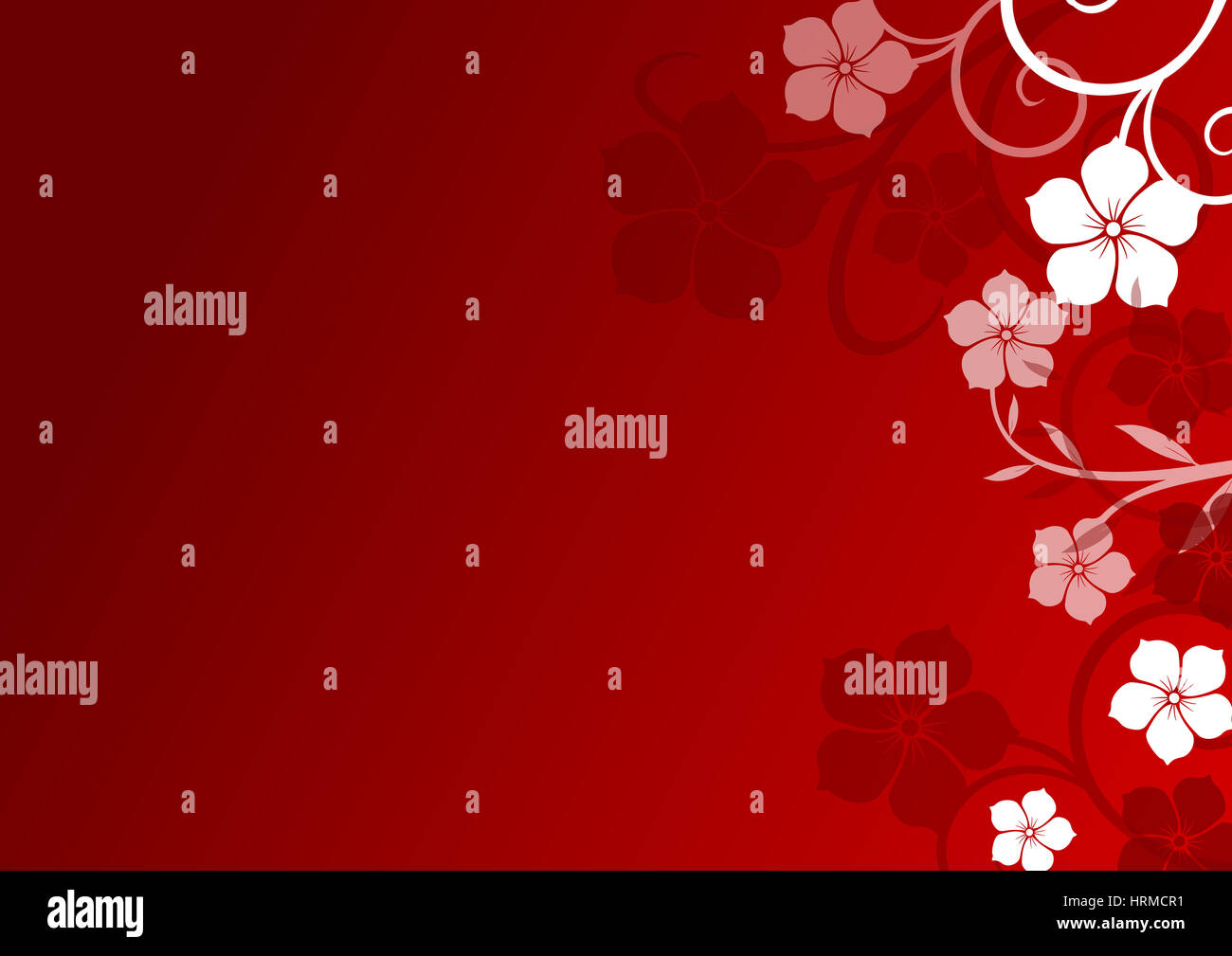 red floral background Stock Photo - Alamy