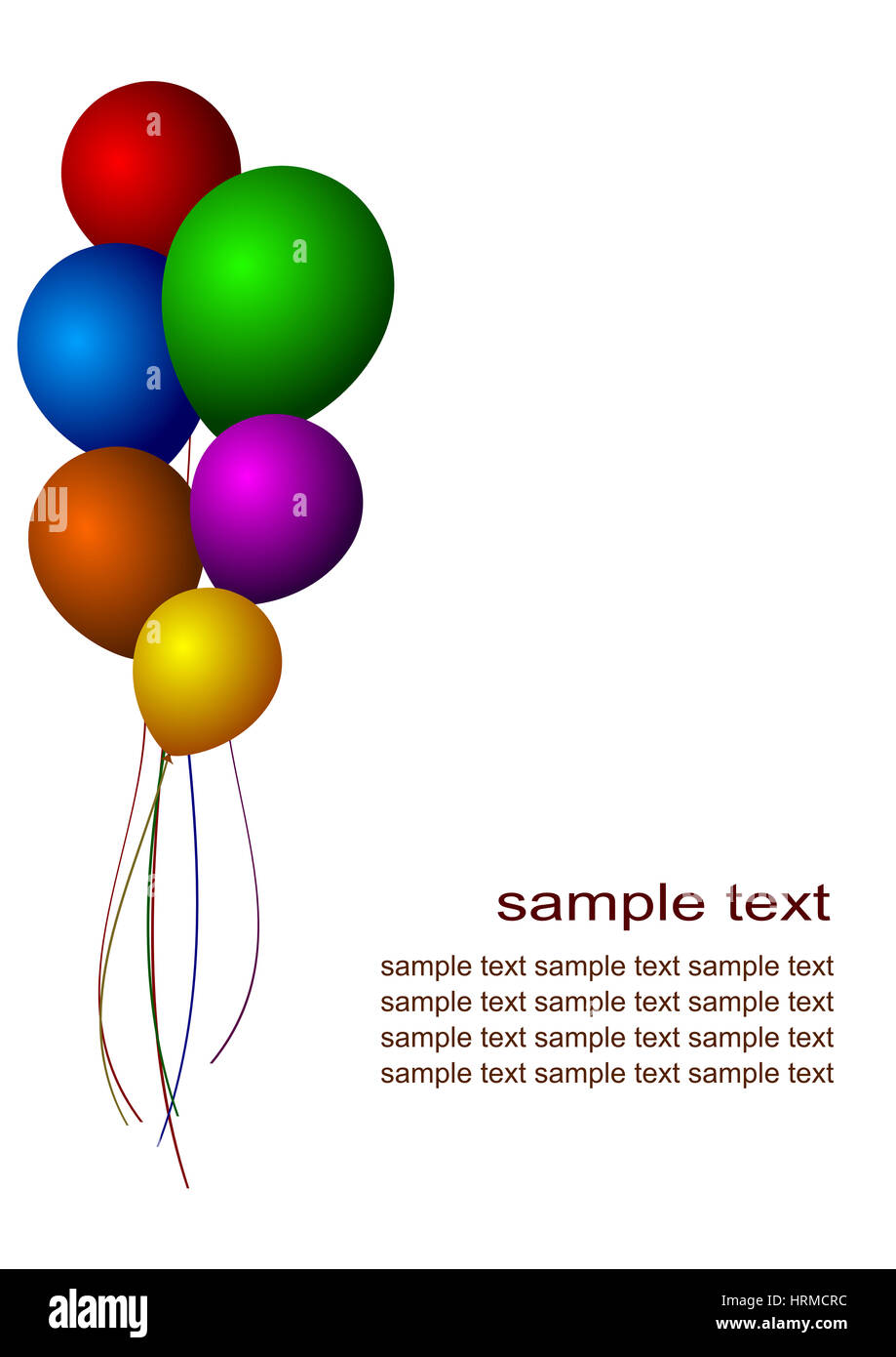 colorful abstract background with balloons Stock Photo - Alamy