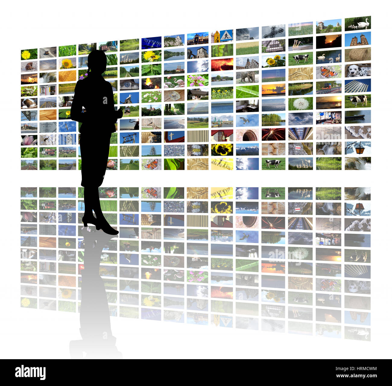 Huge screen business Cut Out Stock Images & Pictures - Alamy