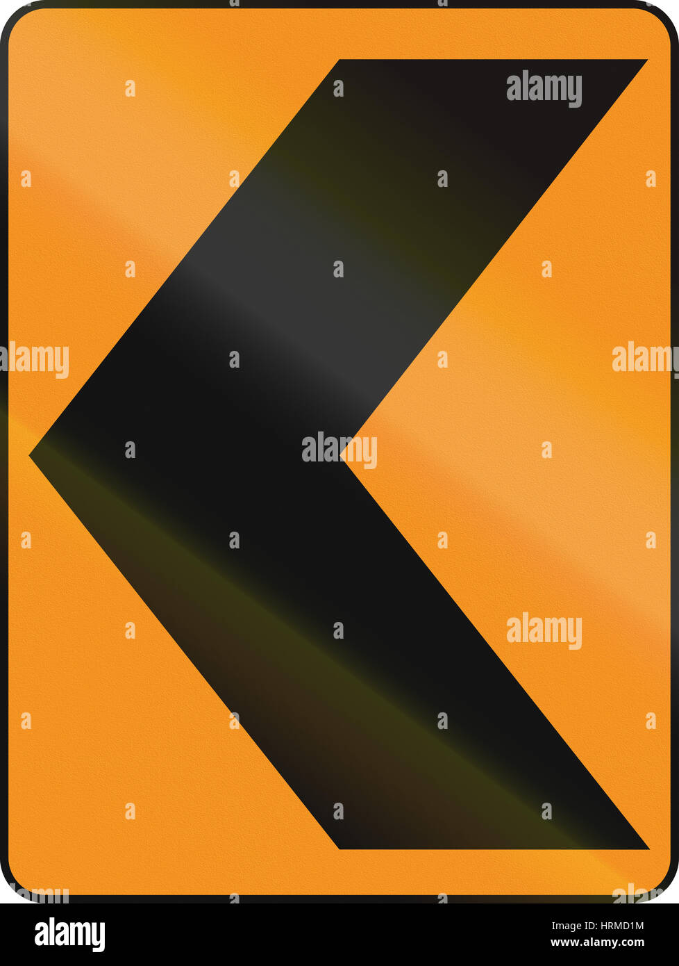 Temporary road control version - Chevron Stock Photo - Alamy