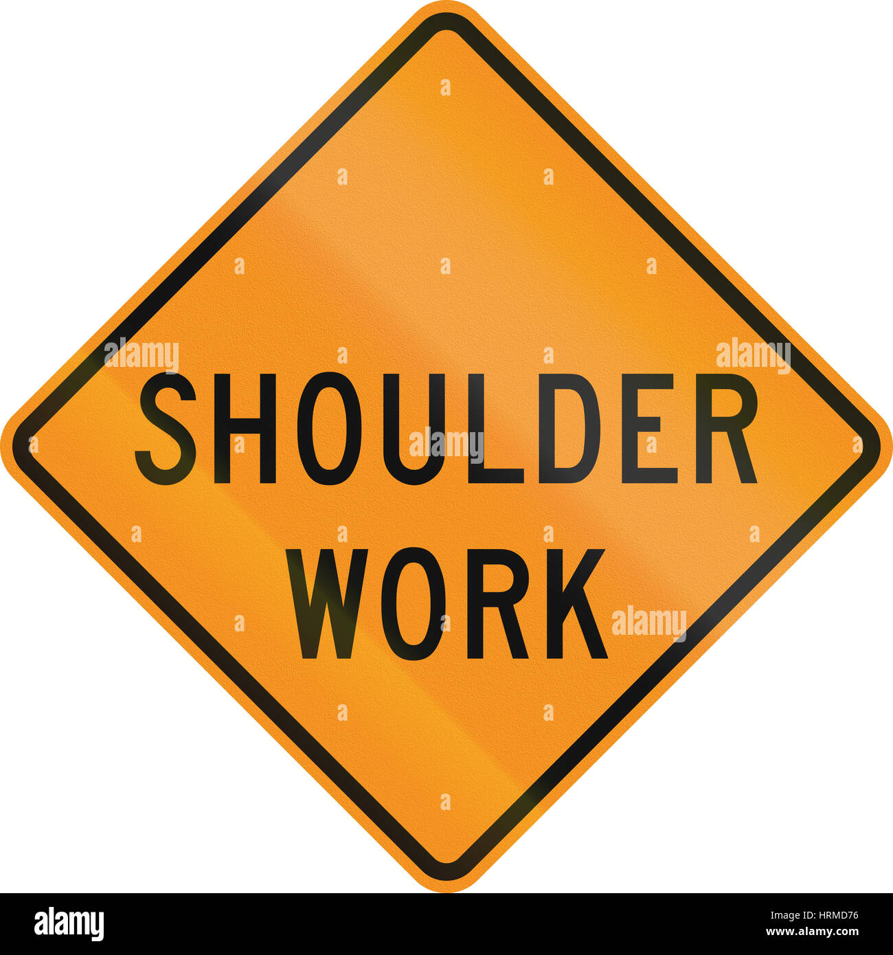 United mutcd road sign shoulder hi-res stock photography and images - Alamy