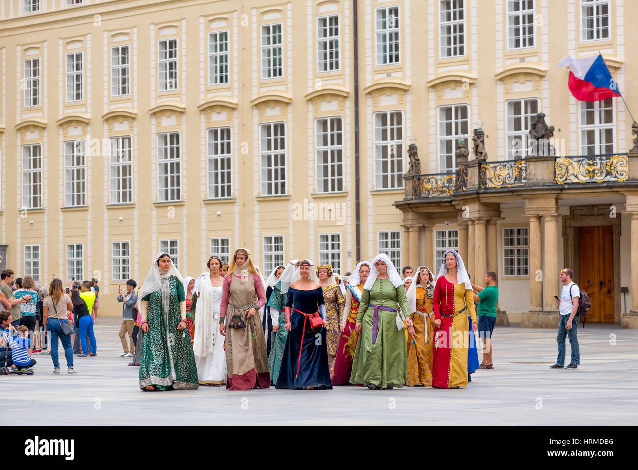 RAGUE, CZECH REPUBLIC - SEPTEMBER 04, 2016: Noble Women at Celebration ...