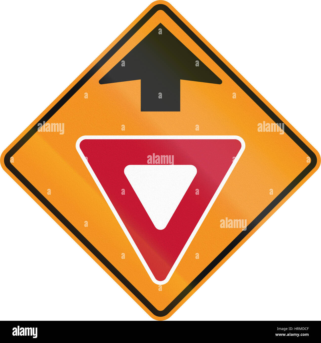 Give way ahead hi-res stock photography and images - Alamy