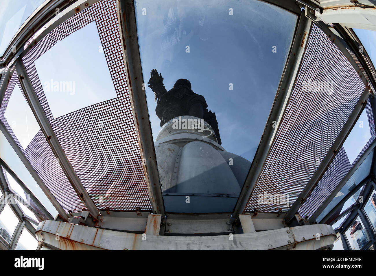 William Penn statue from observation deck, City Hall, Philadelphia ...