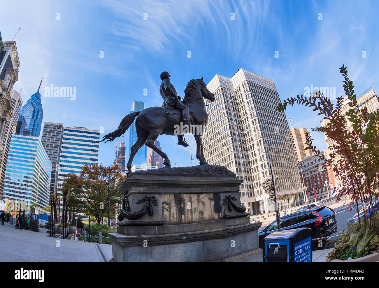 Equestrian statue of General George B McClellan, Philadelphia ...