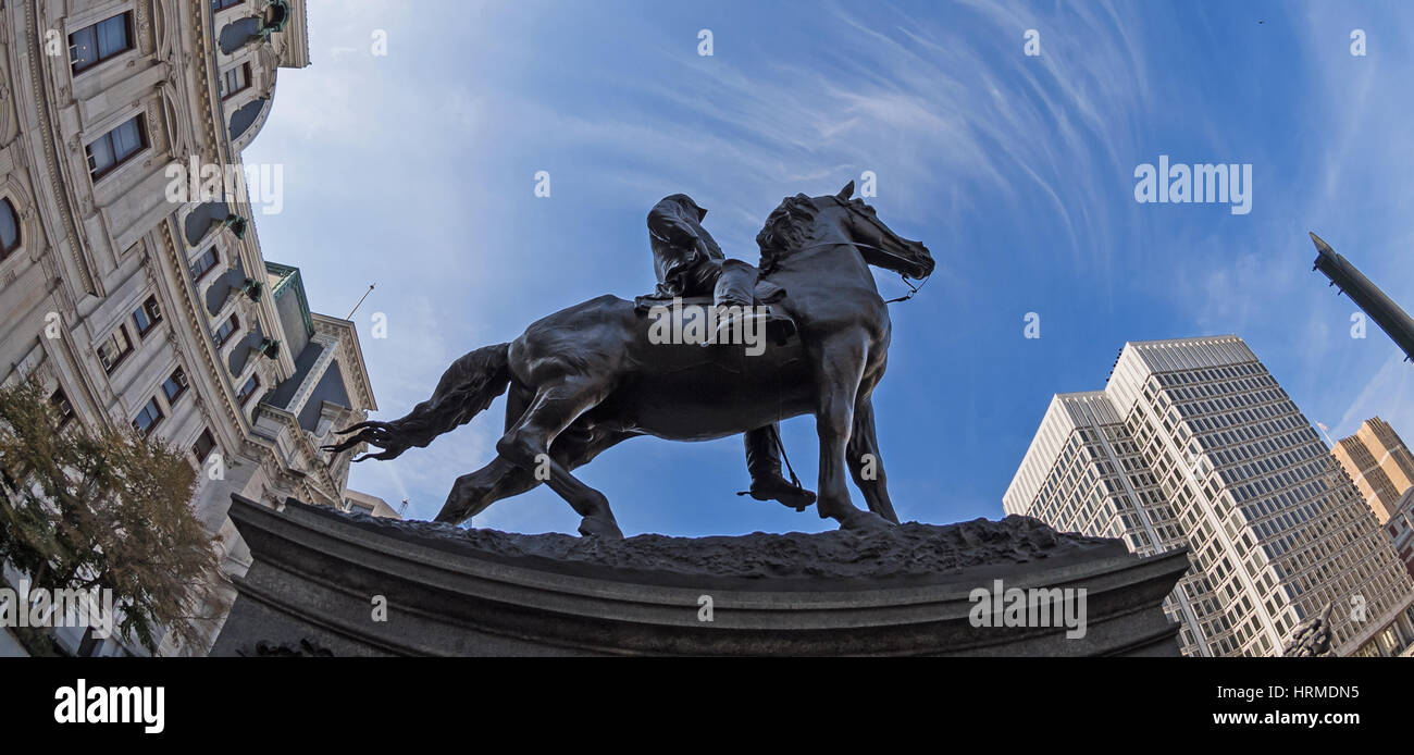 Equestrian statue of General George B McClellan, Philadelphia ...