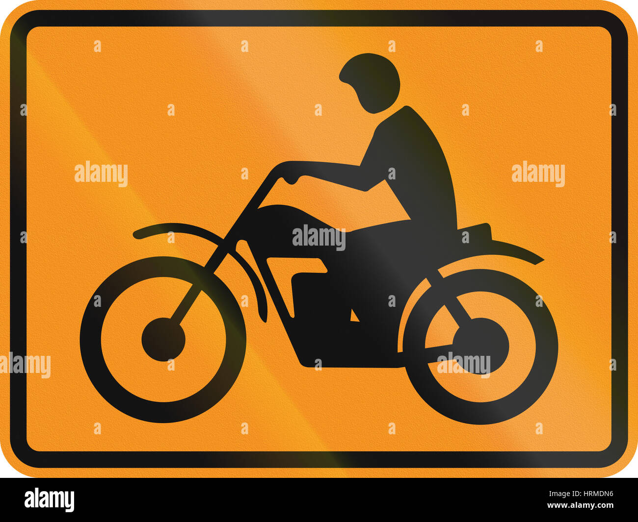 United States MUTCD road sign - Motorcycles Stock Photo - Alamy