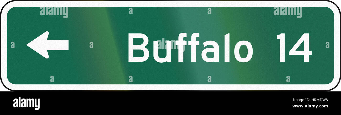 United States MUTCD guide road sign - Destination sign Stock Photo - Alamy