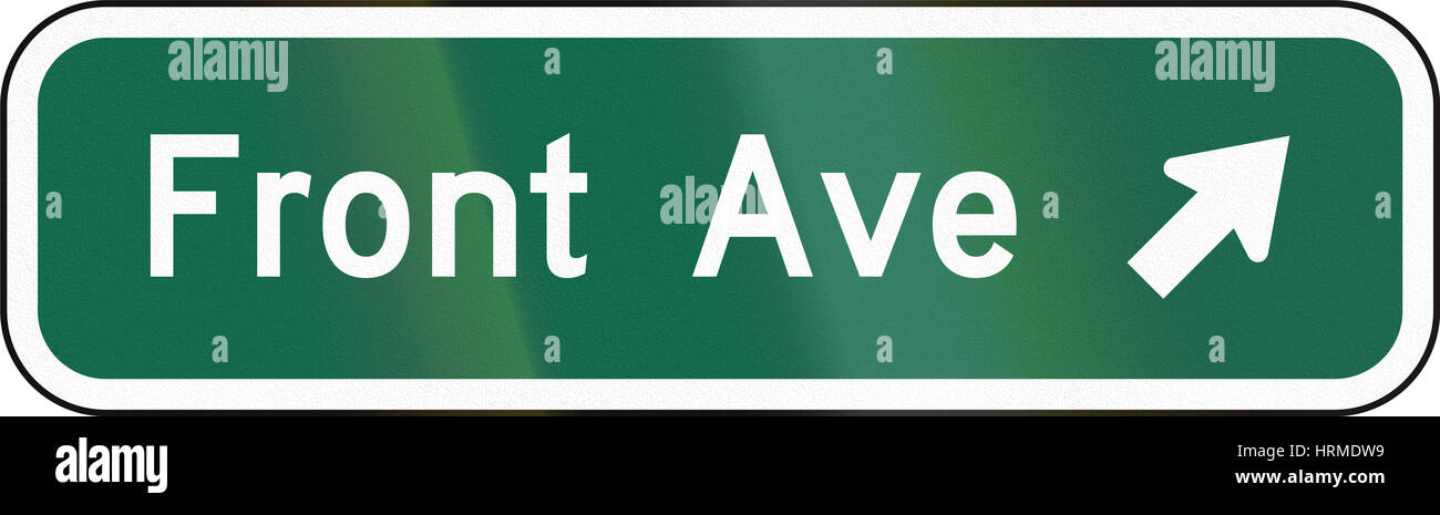 United States MUTCD guide road sign - Destination sign Stock Photo - Alamy