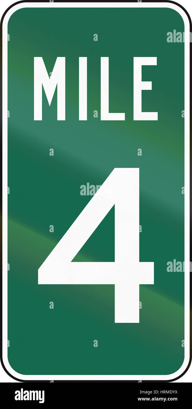 Mile marker illustration hi-res stock photography and images - Alamy