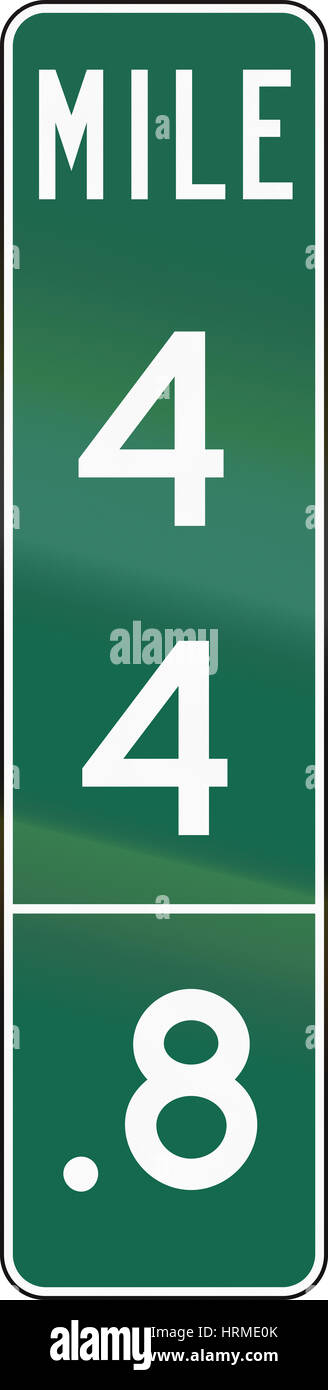 Mile marker illustration hi-res stock photography and images - Alamy
