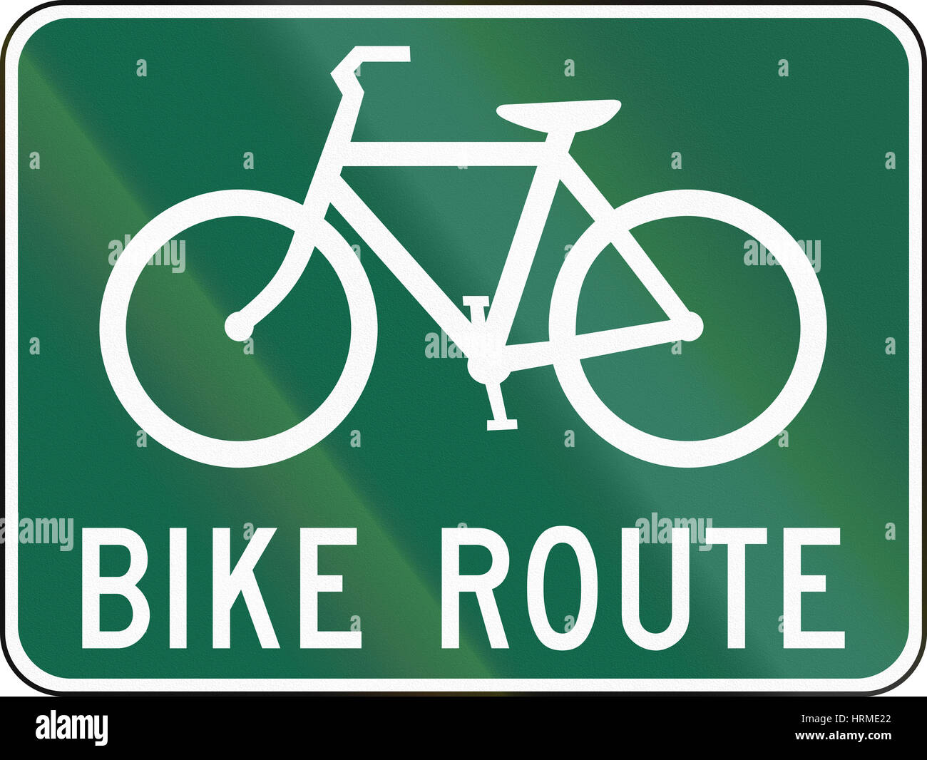 United States MUTCD road sign - Bike route Stock Photo - Alamy