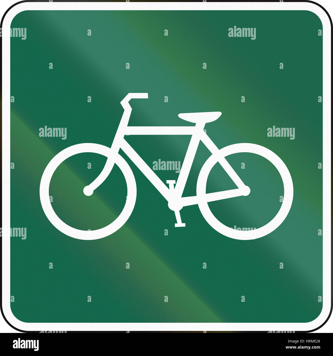 United States MUTCD road sign - Bike route Stock Photo - Alamy