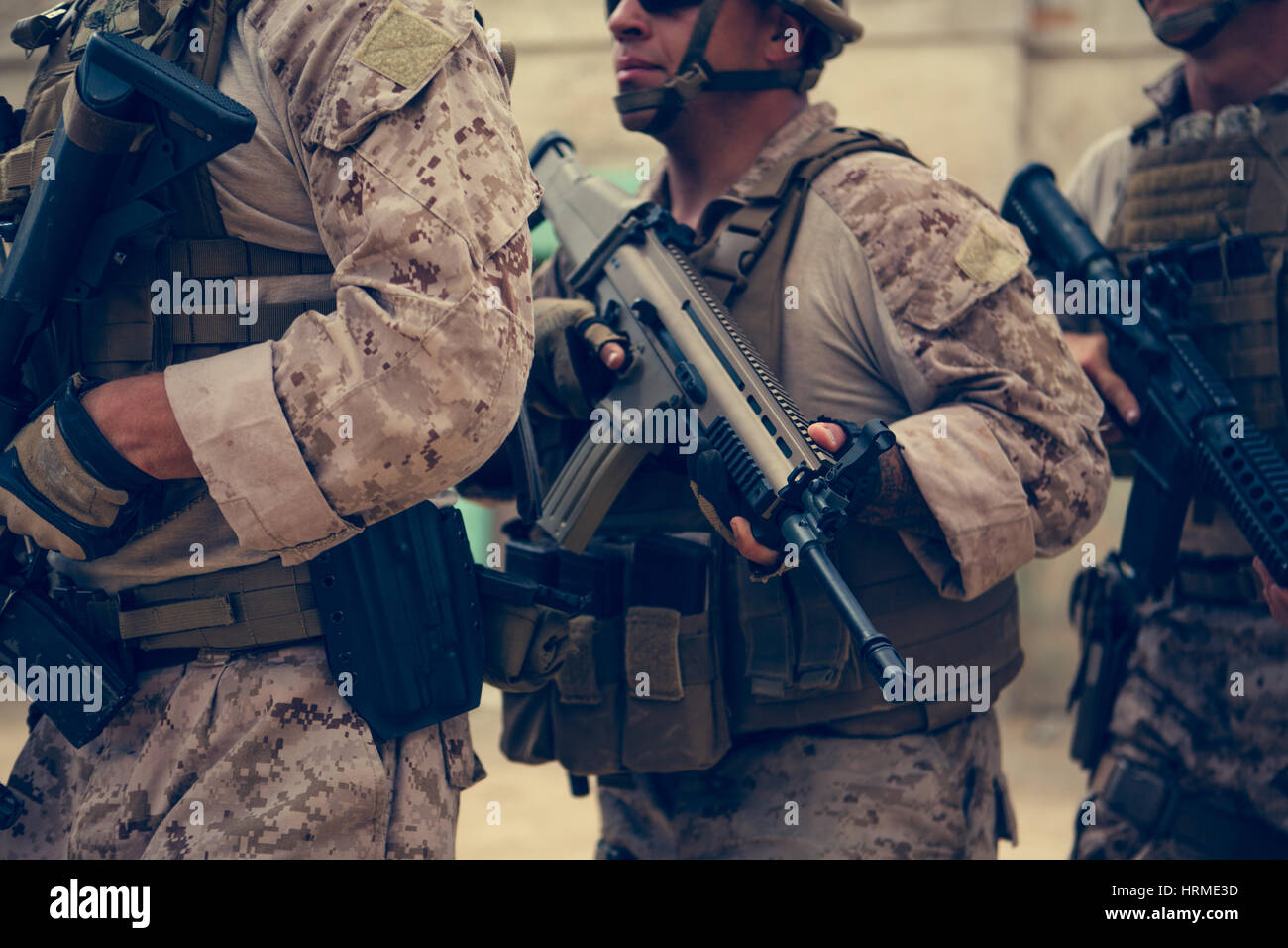 United States Marines soldiers on patrol Stock Photo - Alamy