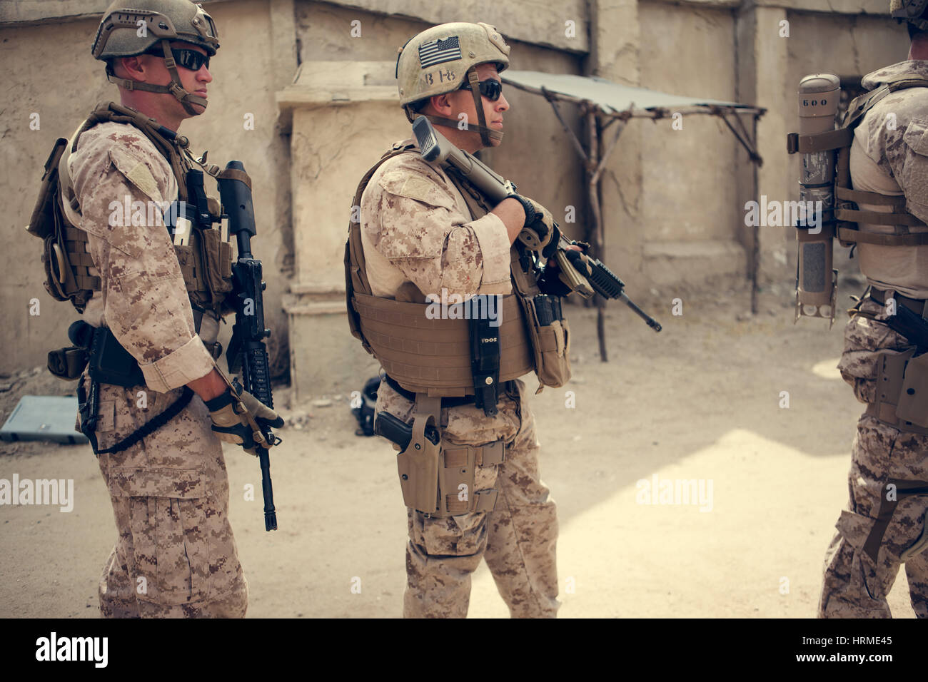 United States Marines soldiers on patrol Stock Photo - Alamy