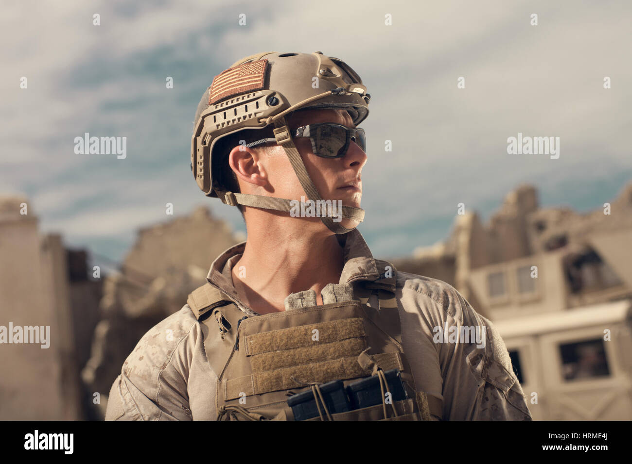 United States Marines soldiers on patrol Stock Photo - Alamy