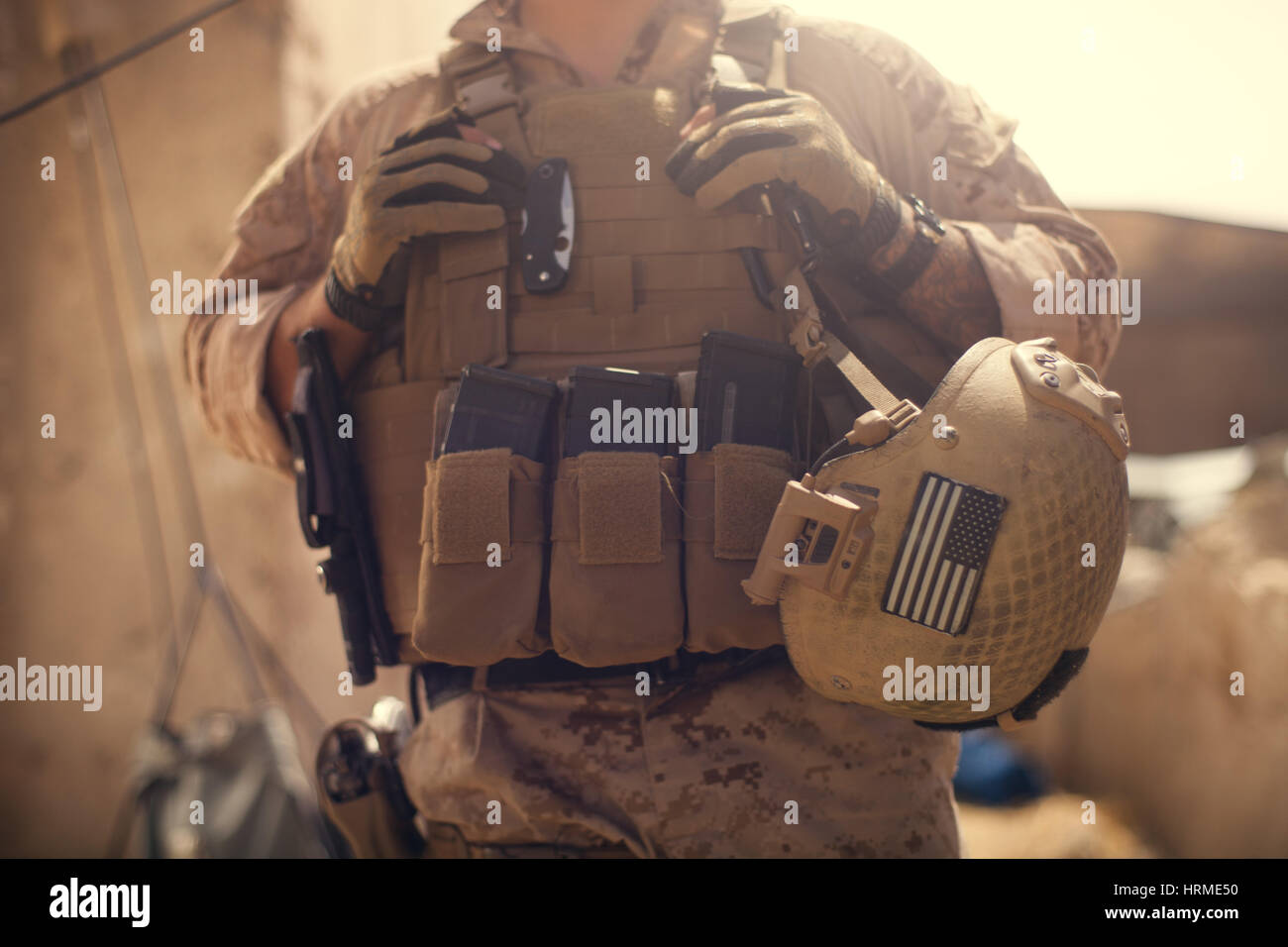 United States Marines soldiers on patrol Stock Photo - Alamy