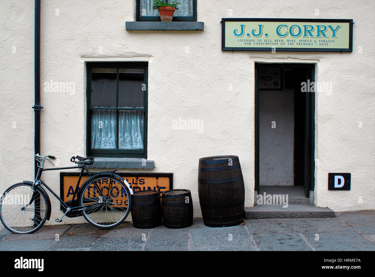 Bunratty Folk park village in county Clare, popular tourist attraction ...