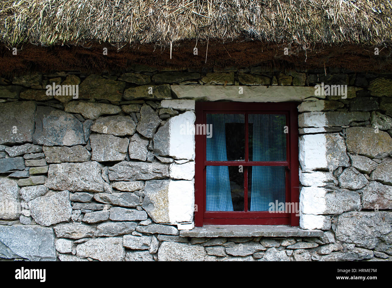 Bunratty Folk park village in county Clare, popular tourist attraction ...