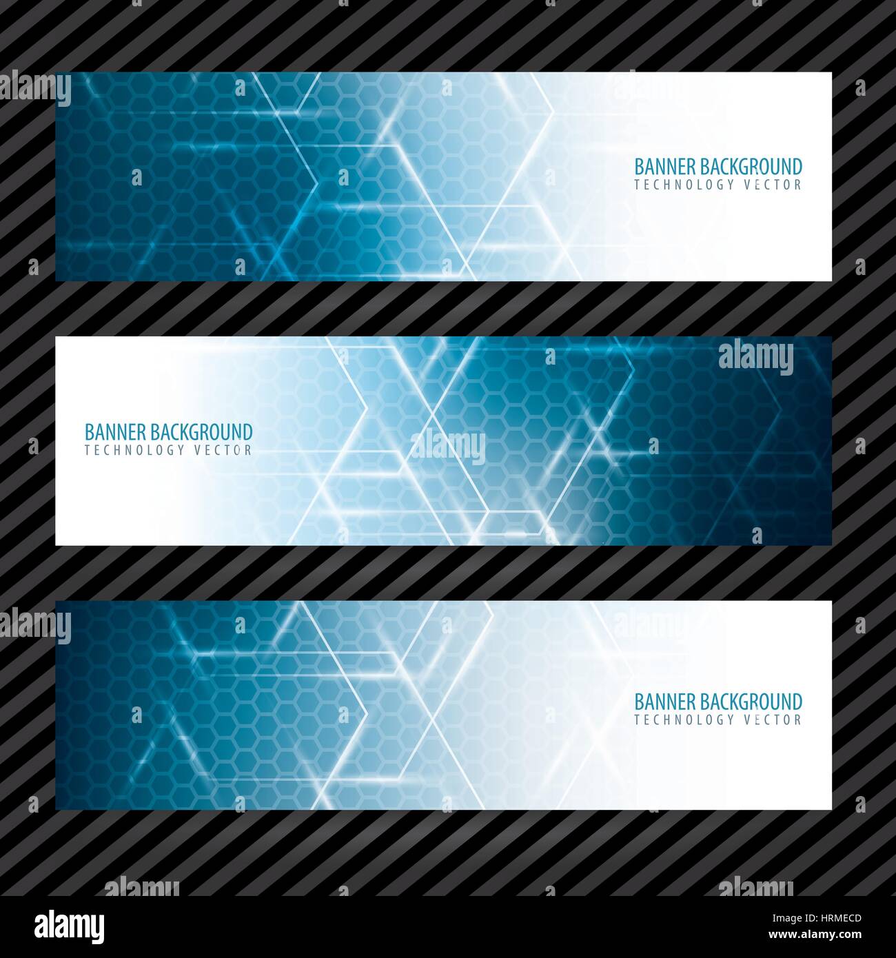 Banner vector design background technology template collection business ...