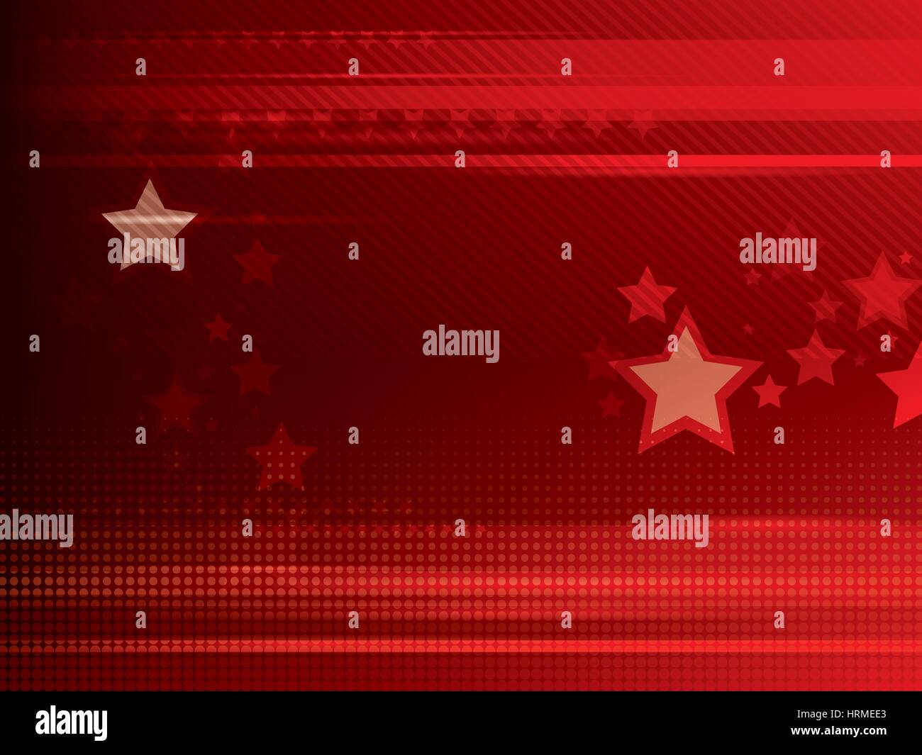 Abstract red background with stars vector illustration Stock Vector ...