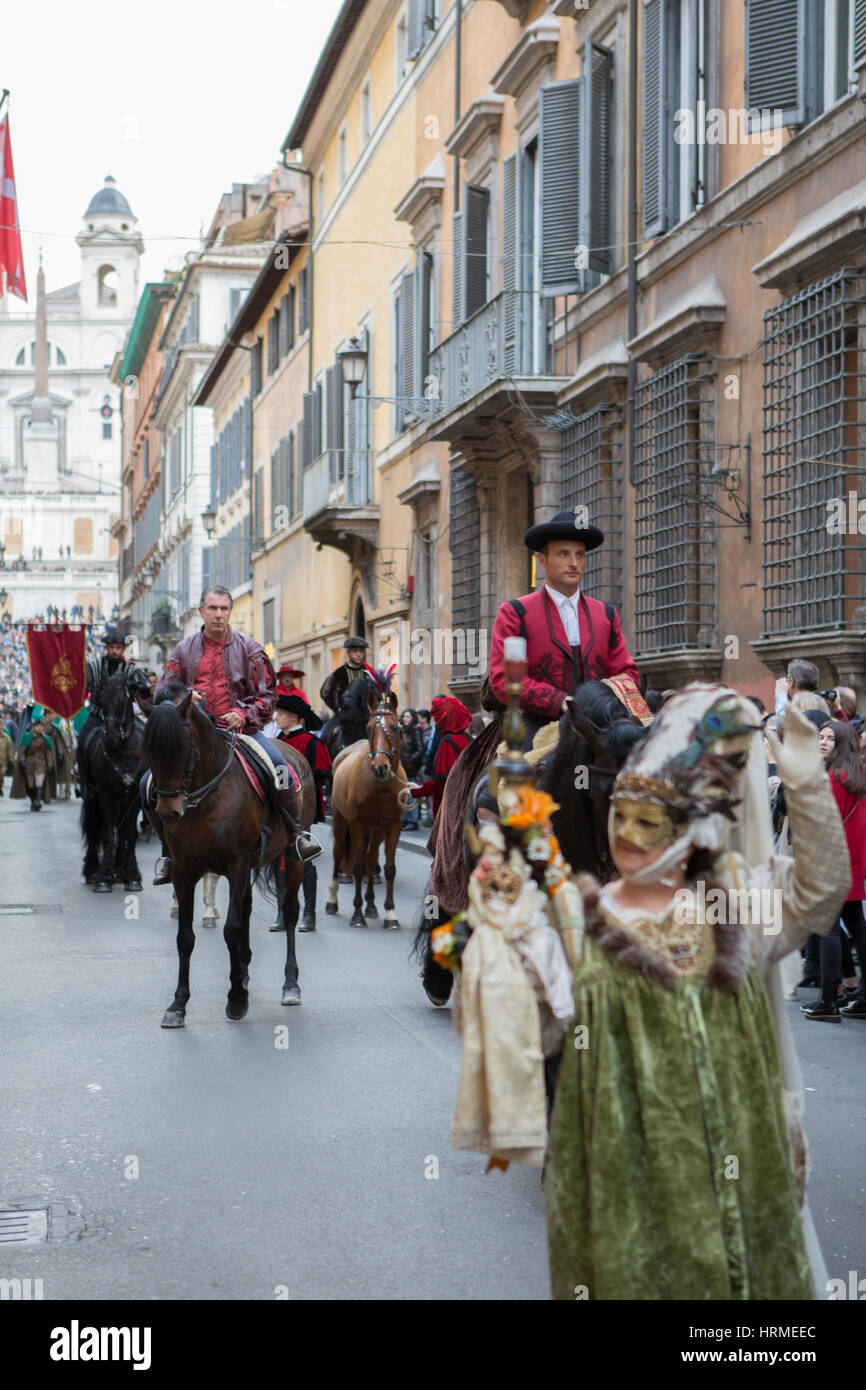The parade Renaissance held in central Rome, at the ninth edition of ...