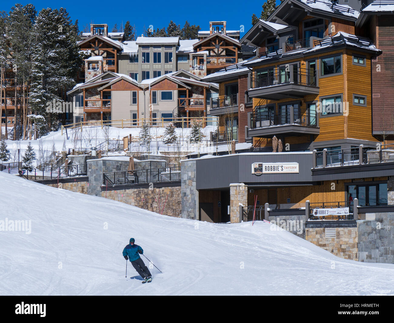 Condos at the Peak 8 Base, winter, Breckenridge Ski Resort ...