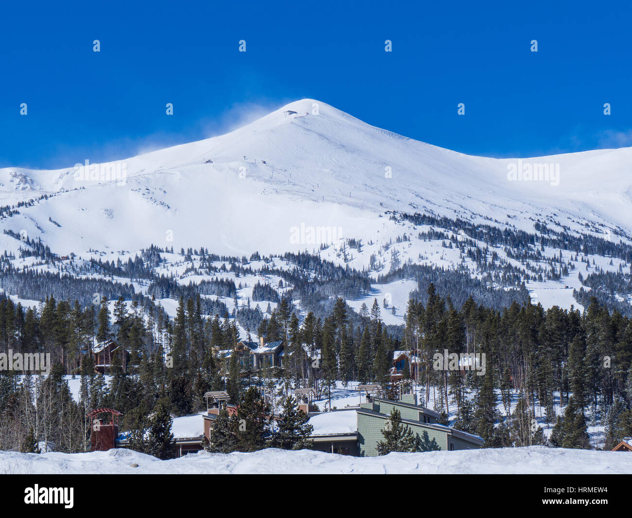 Winter slopes of the Breckenridge Ski Resort, Breckenridge, Colorado ...