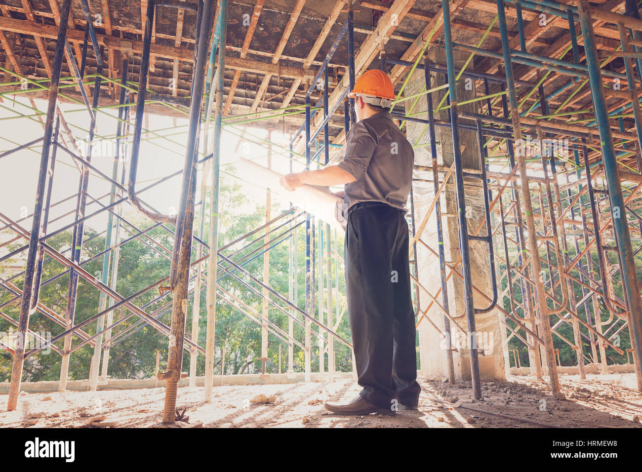 Construction concepts, Engineer and Architect working at Construction ...