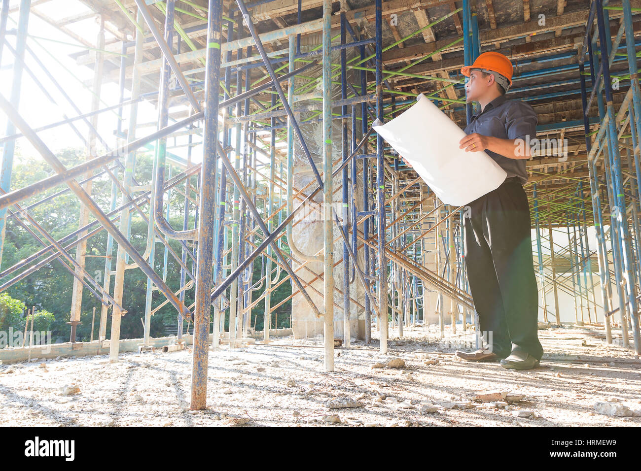 Construction concepts, Engineer and Architect working at Construction ...