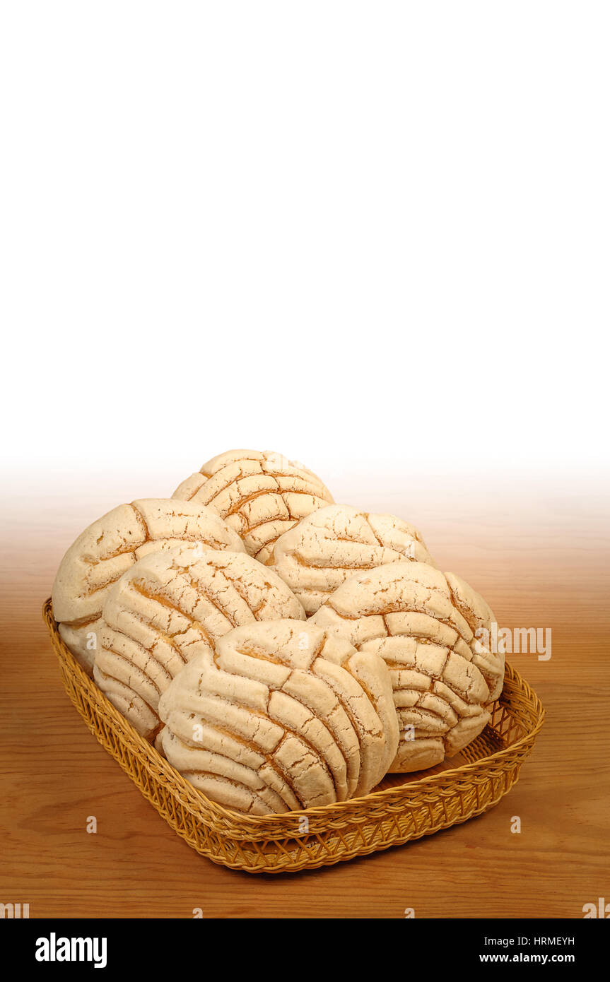 Conchas sweet bread traditional bakery of Mexico Stock Photo - Alamy