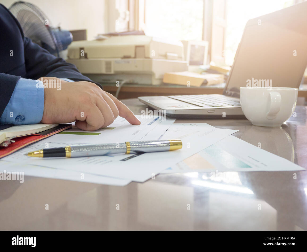 Business concept of office working Stock Photo - Alamy