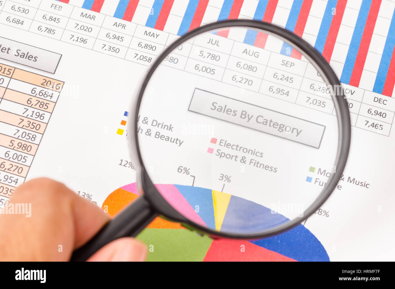 Customer holding magnifying glass hi-res stock photography and images ...