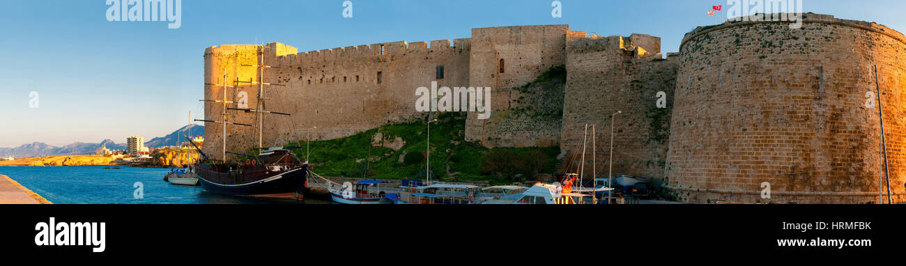Medieval Castle and old harbour. Kyrenia, Cyprus Stock Photo - Alamy