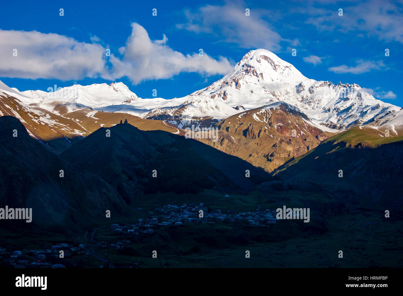 Stepantsminda village hi-res stock photography and images - Alamy