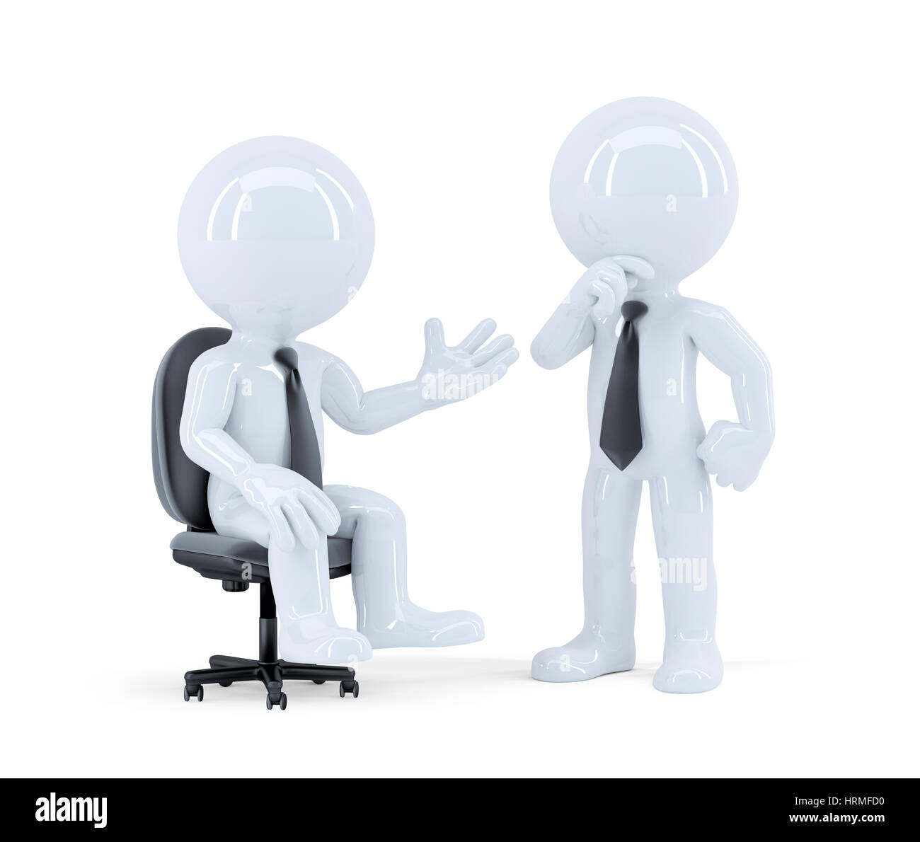 Business people having a meeting. Isolated. Contains clipping path ...