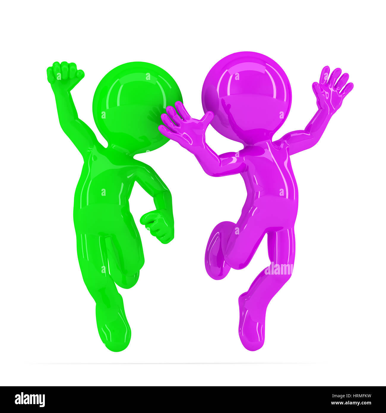 Cartoon happy smile excited hands hi-res stock photography and images ...