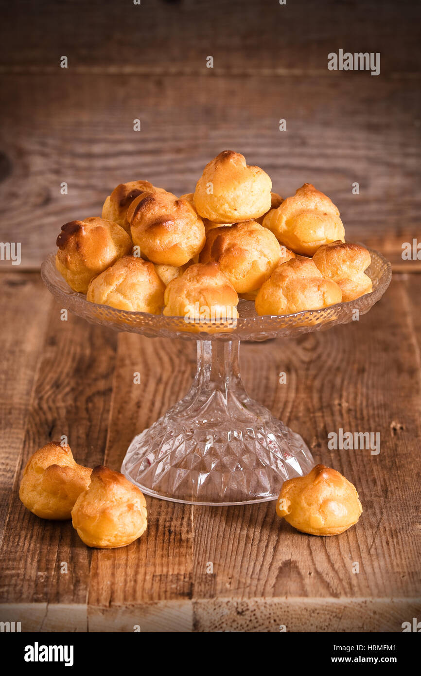 Sweet cream puffs Stock Photo - Alamy