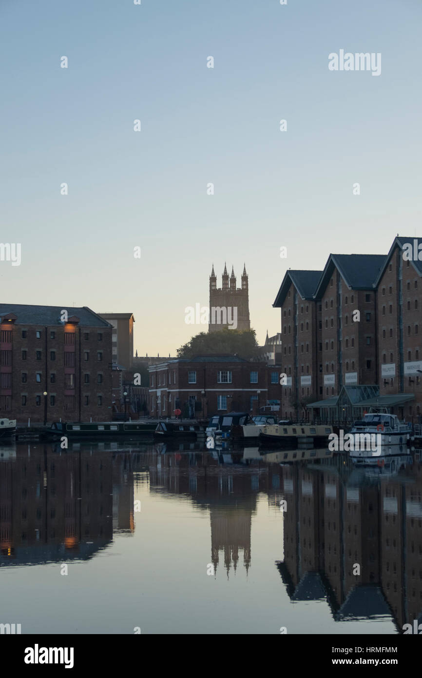 Scenes from the main basin of Gloucester Docks, Britain's most inland ...