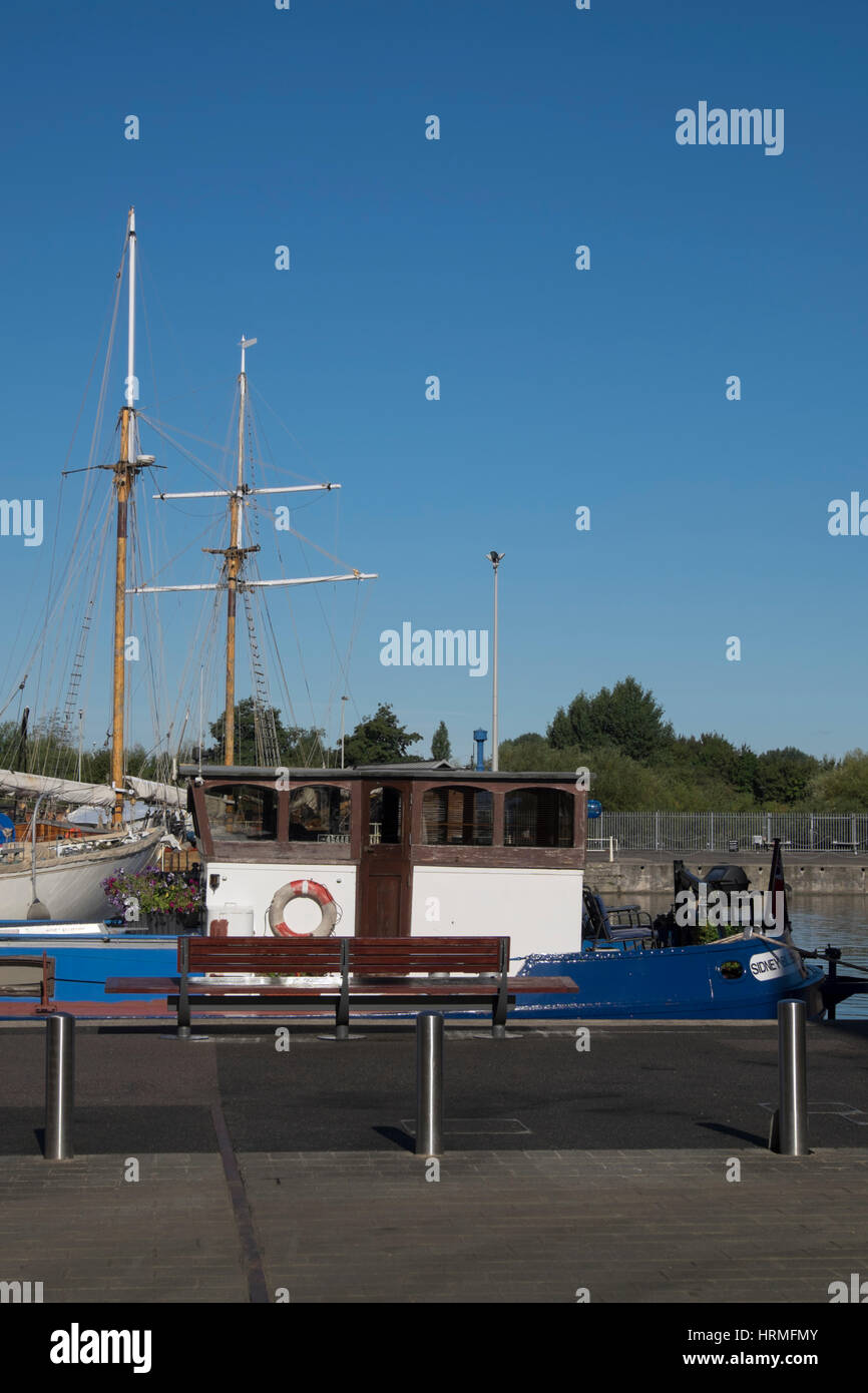 Scenes from the main basin of Gloucester Docks, Britain's most inland ...