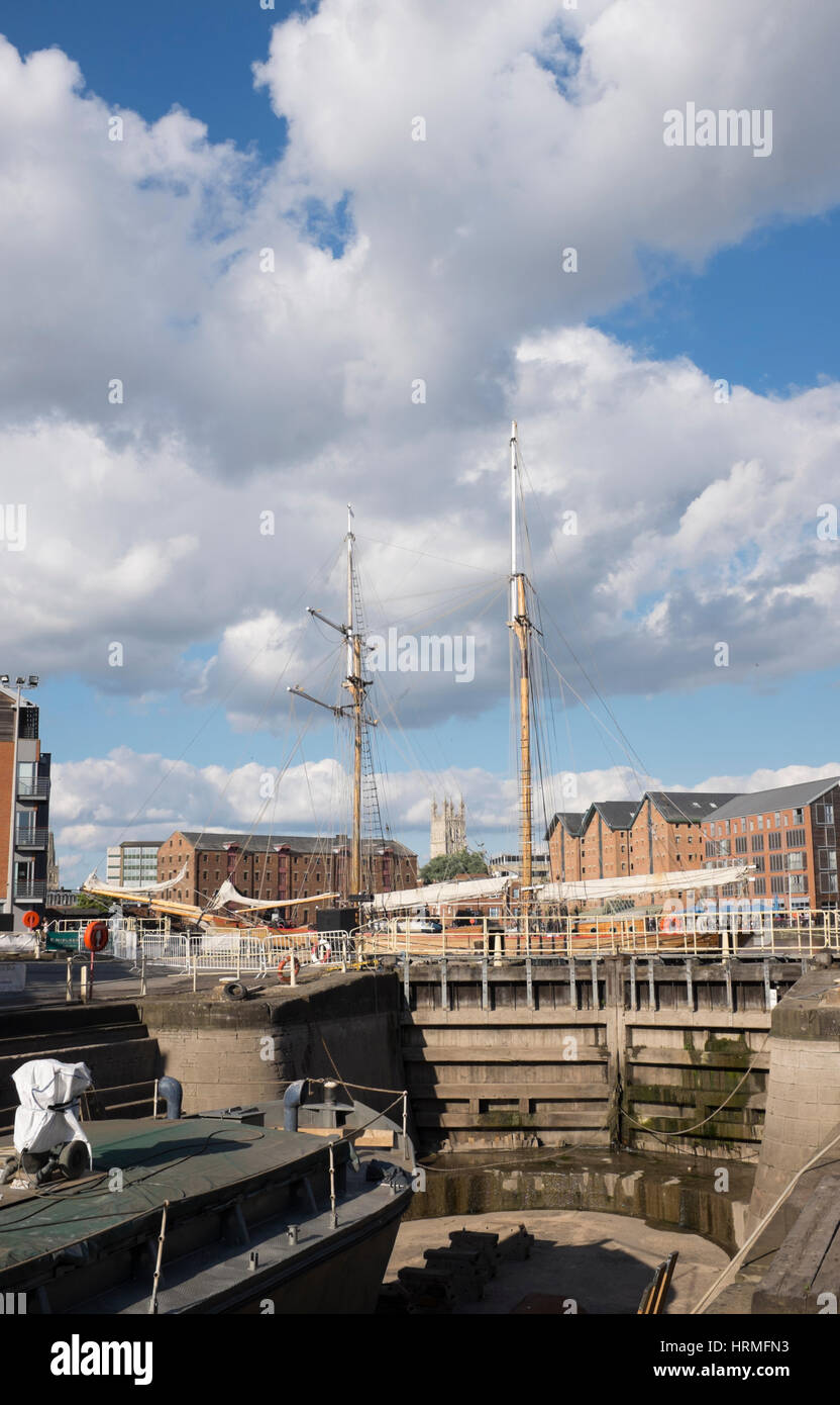 Scenes from the main basin of Gloucester Docks, Britain's most inland ...
